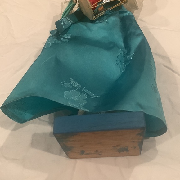 Vintage | Other | Vintage Korean Girl Doll Figure On Stand Playing ...